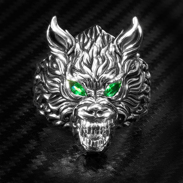 Black And Silver Wolf